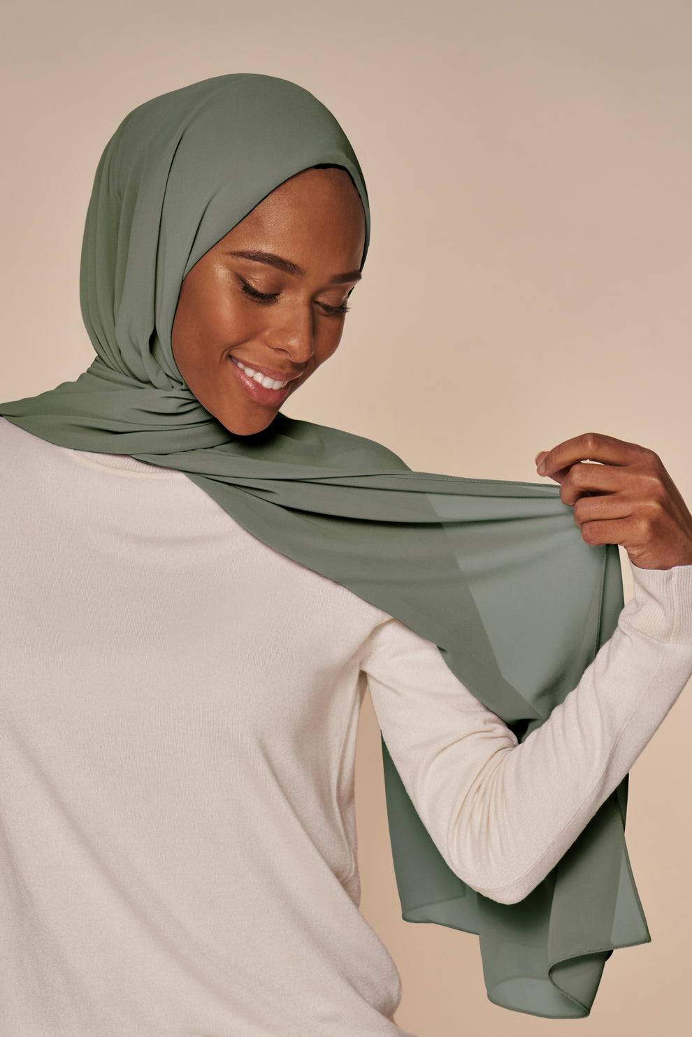 Everyday Chiffon Hijab - Matte Green – Haute Hijab