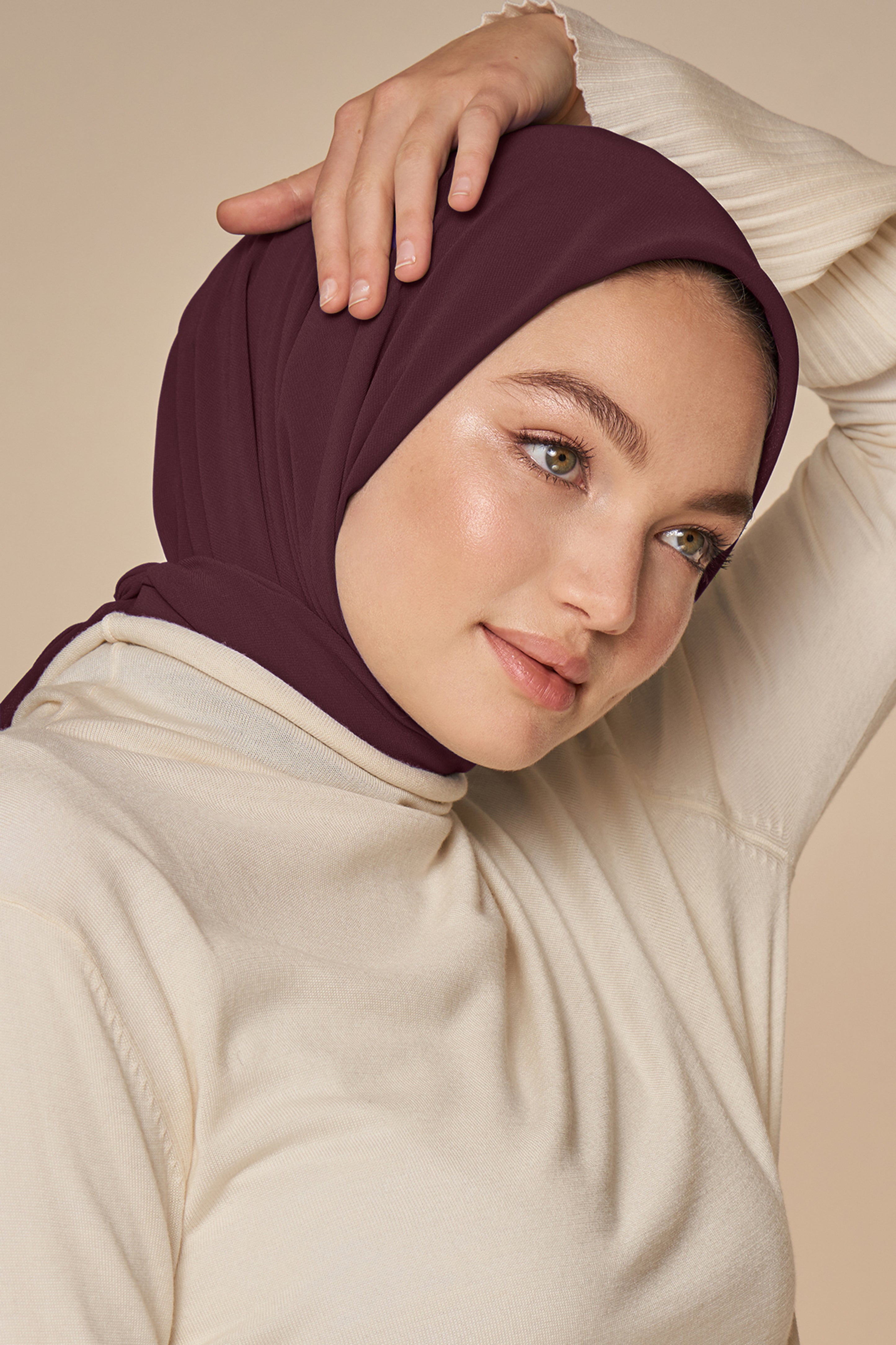 Everyday Chiffon Hijab - Deep Fig – Haute Hijab